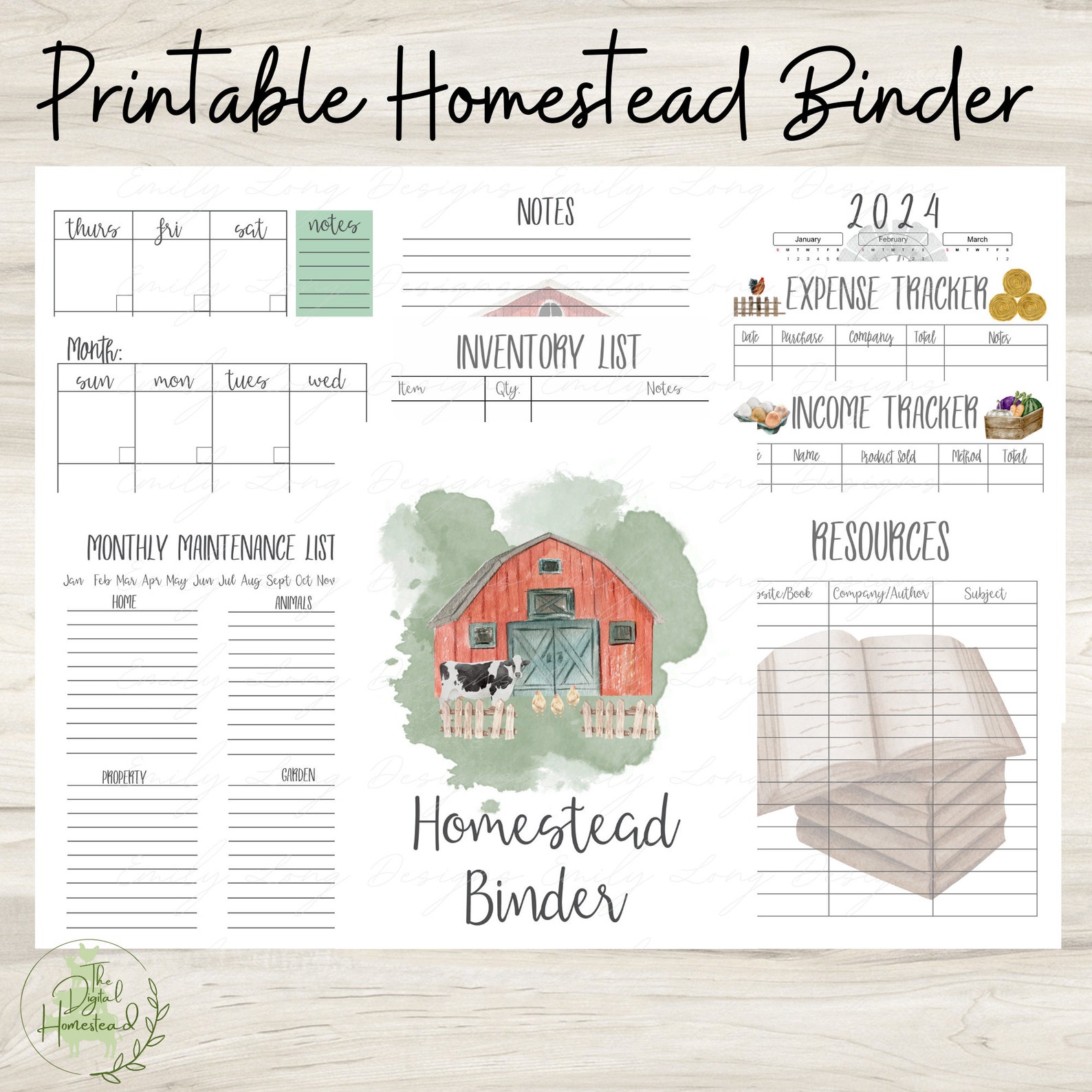 Ultimate Homestead Management Binder | 2026 Printable Homestead Planner ...