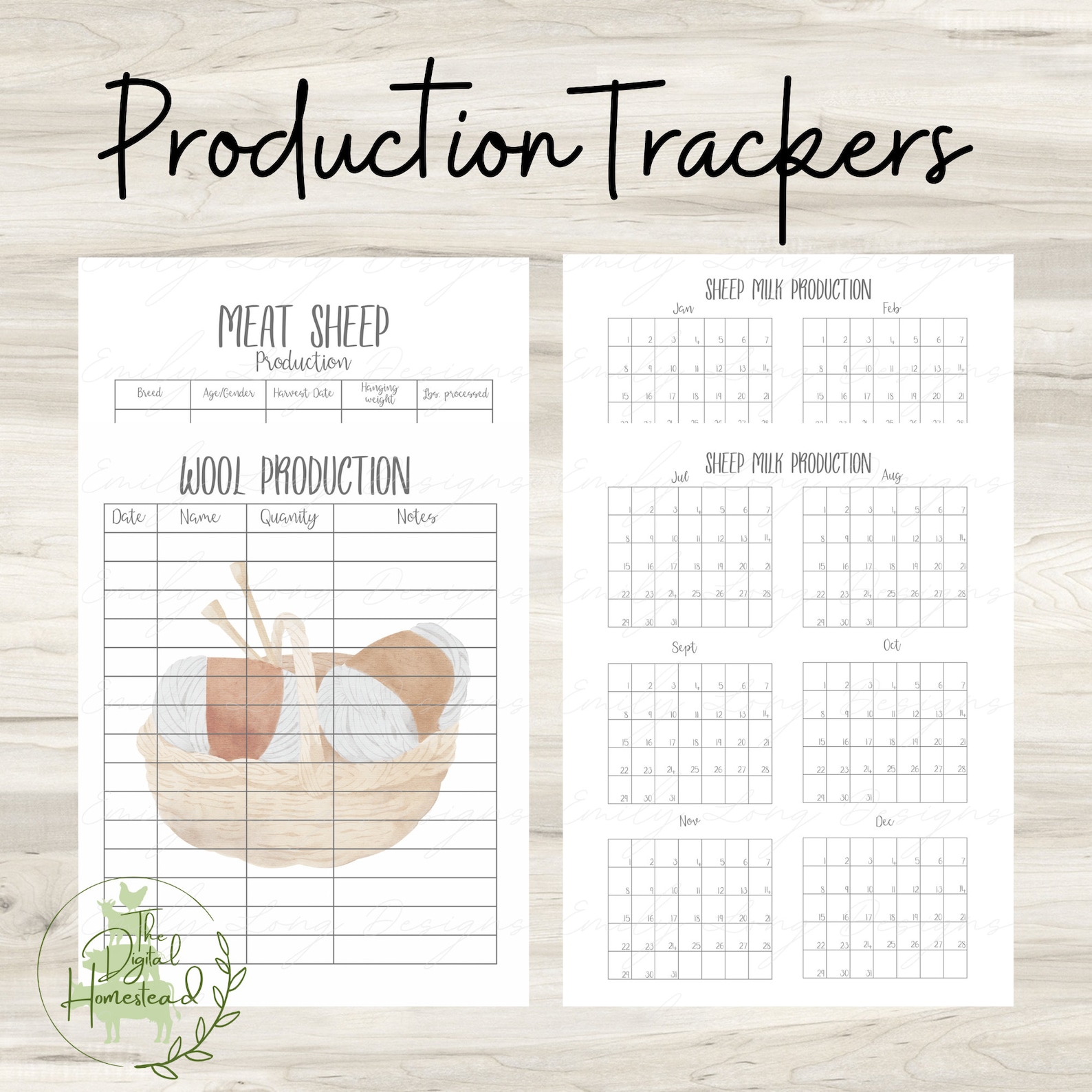 Printable Sheep Record Keeping Journal | Sheep Log Printable | Sheep ...