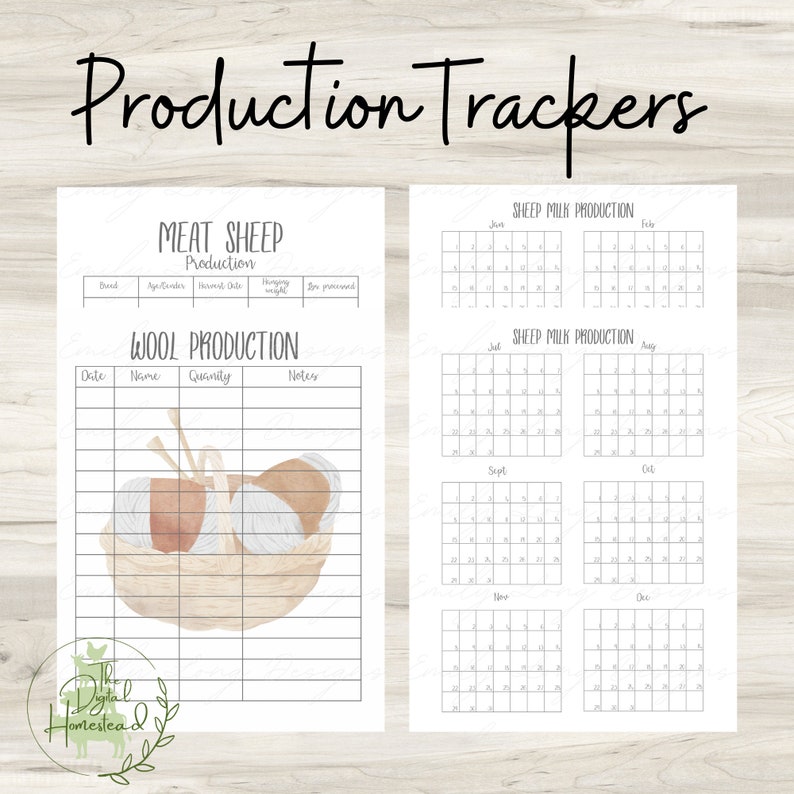 Printable Sheep Record Keeping Journal | Sheep Log Printable | Sheep ...