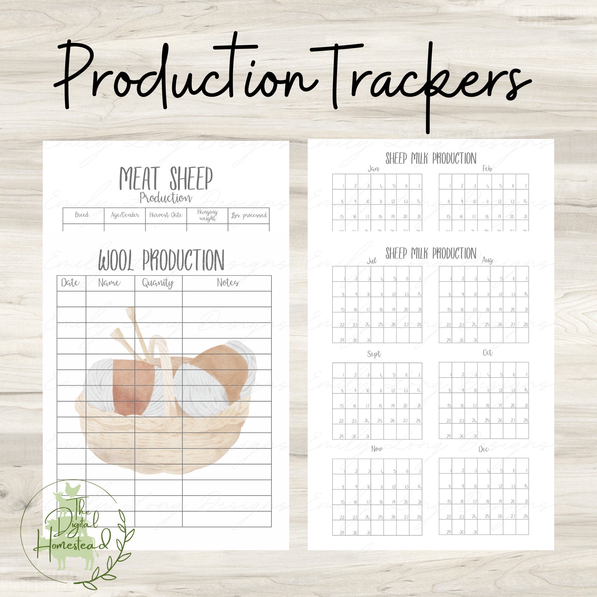 Printable Sheep Record Keeping Journal | Sheep Log Printable | Sheep ...
