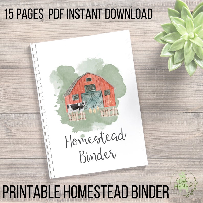 2026 Homestead Management Binder | Printable Homestead Planner ...