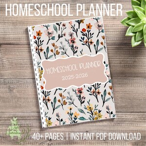 Homeschool Planner 2025-2026 | Printable Planner | Homeschooling ...
