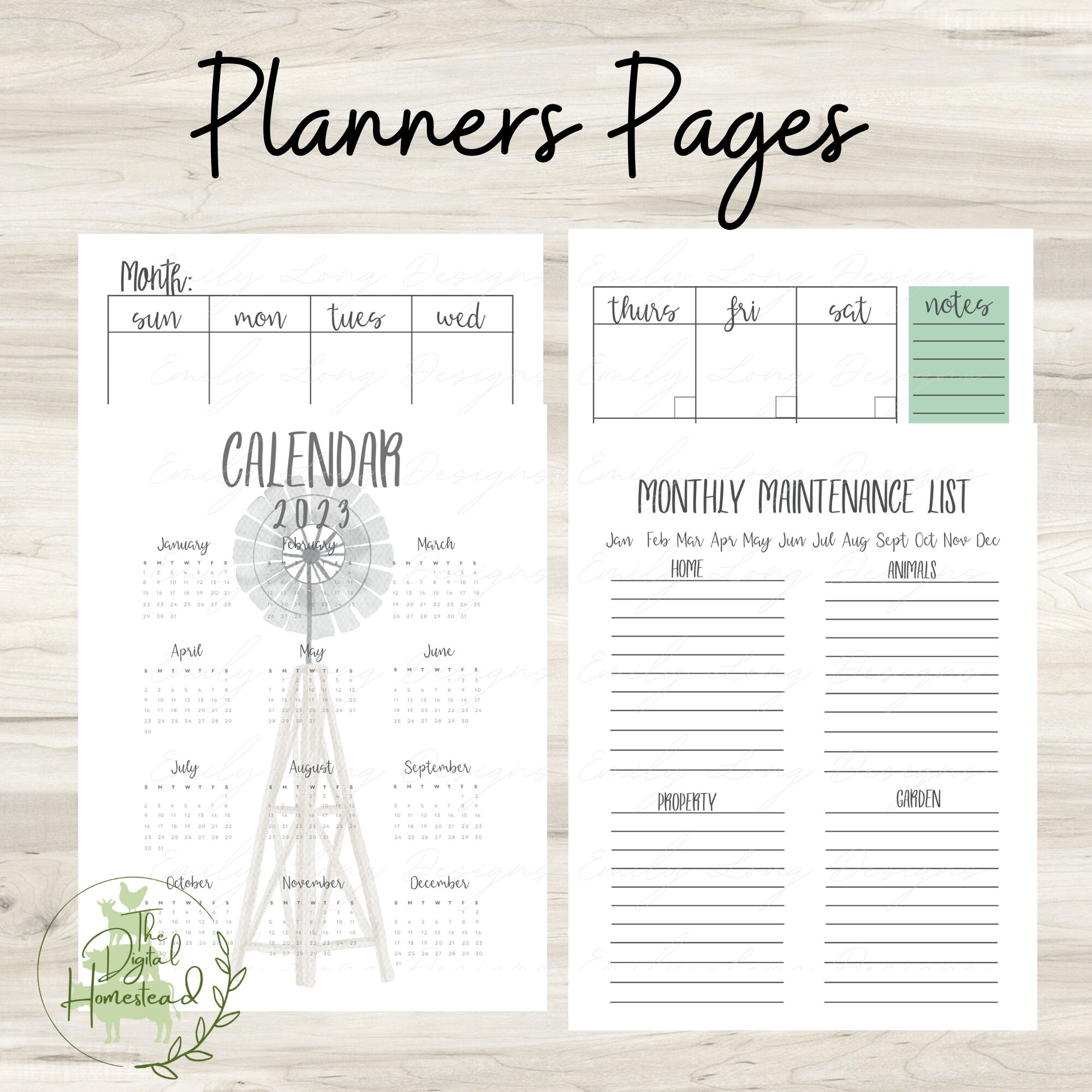 Homestead Management Binder Printable Homestead Planner - Etsy Canada