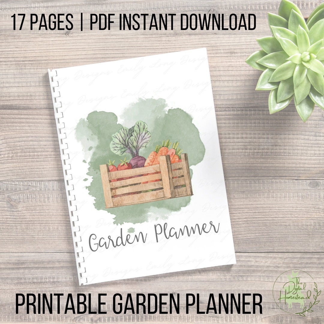 Printable Garden Planner | Printable Homestead Planner | A5 Garden ...