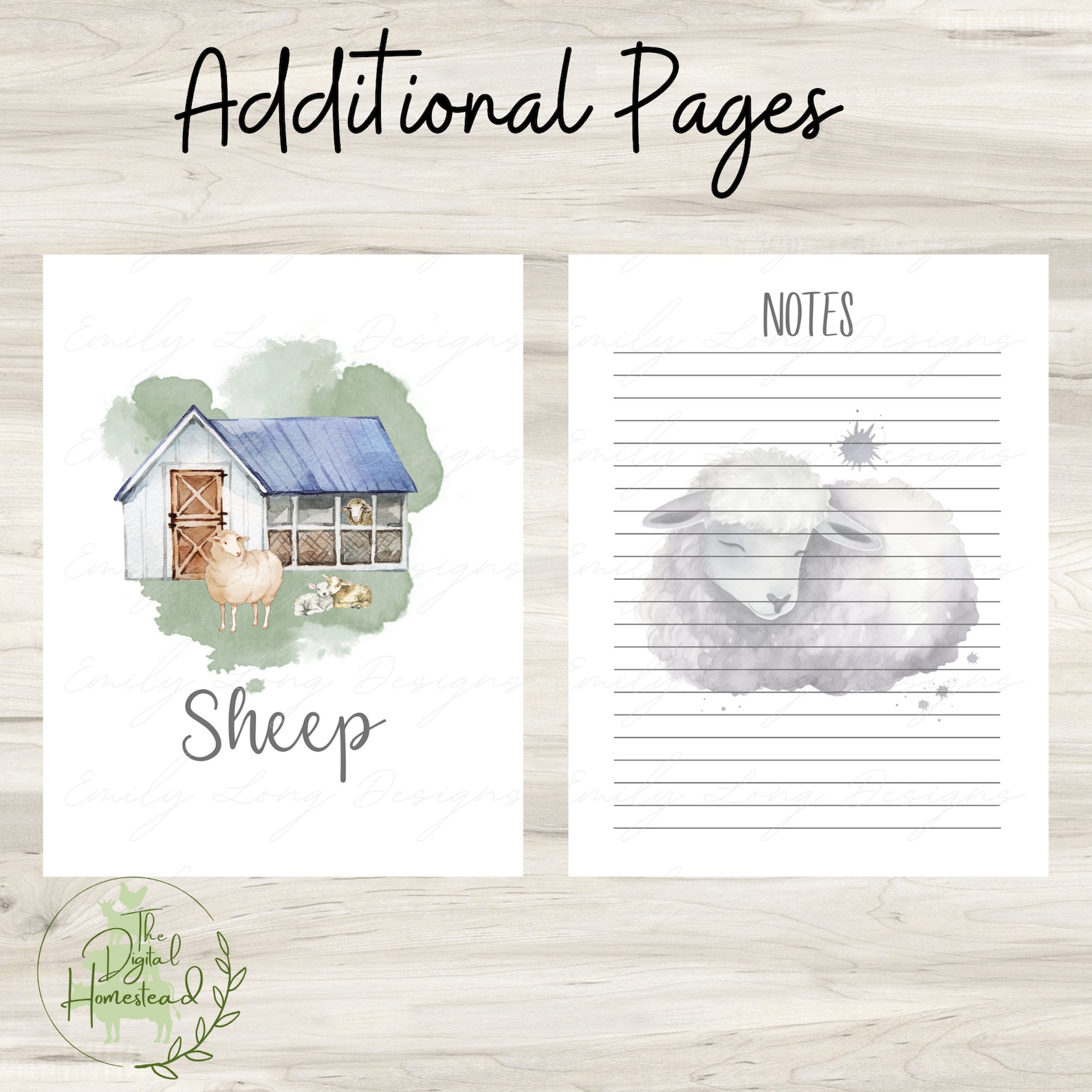 Printable Sheep Record Keeping Journal | Sheep Log Printable | Sheep ...
