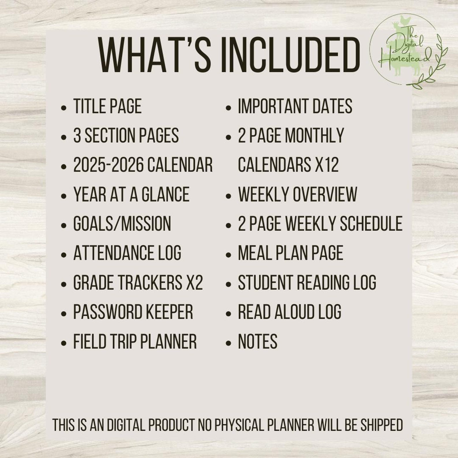 Homeschool Planner 2025-2026 | Printable Planner | Homeschooling ...