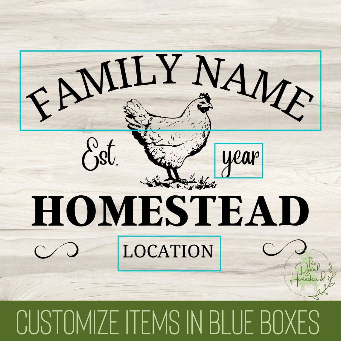 Pre-made Homestead Logo Homestead Sign Svg Homestead Logo | Etsy