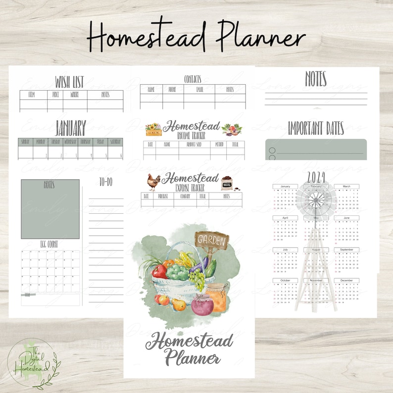 Printable Homestead Planner Printable Garden Planner A5 Garden Journal ...