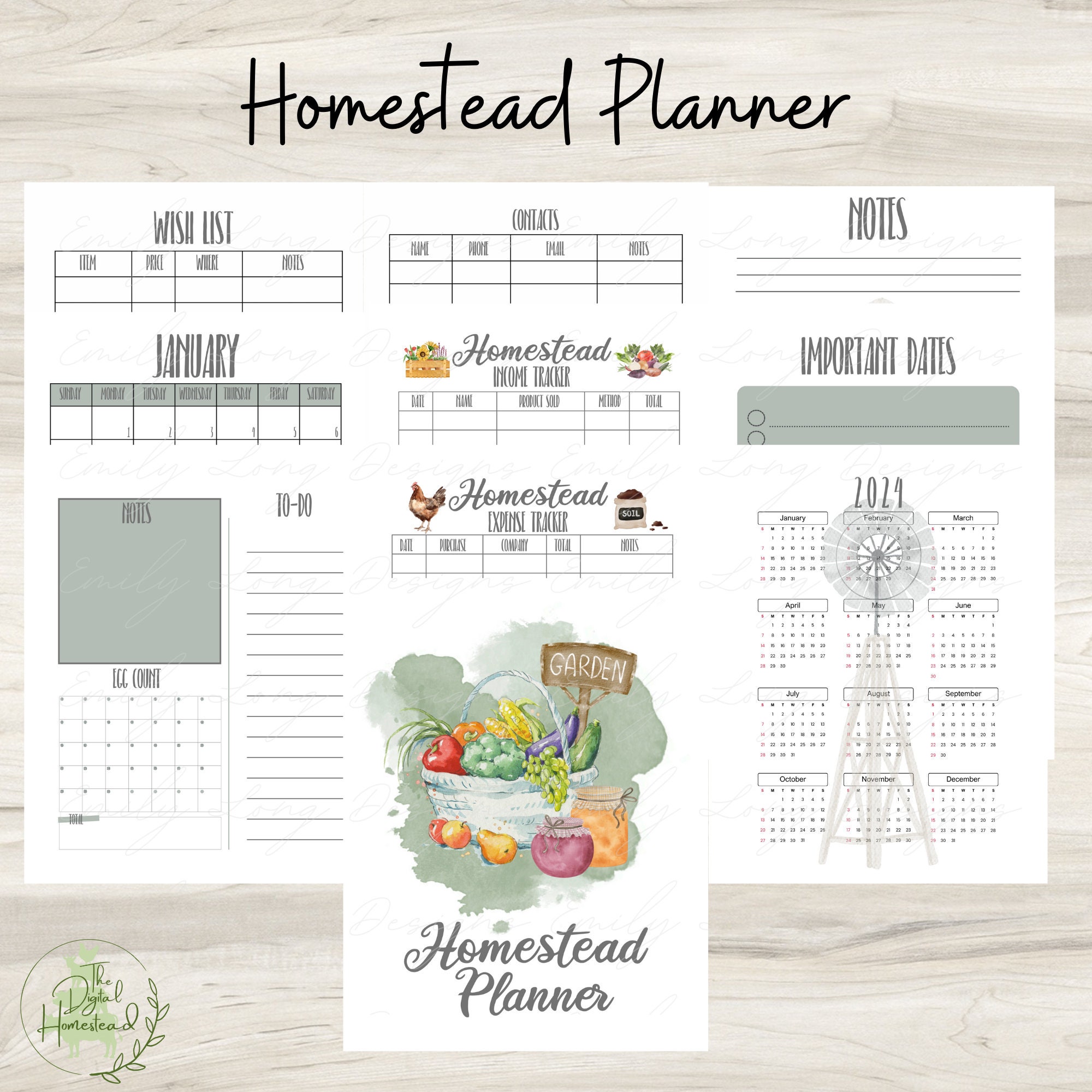 Printable Homestead Planner Printable Garden Planner A5 Garden Journal ...