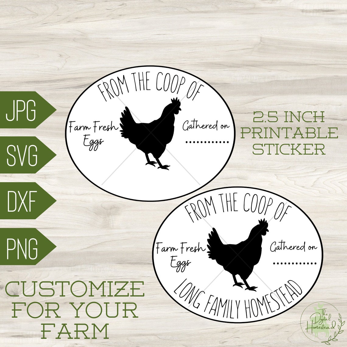 CUSTOM Egg Carton Labels | Printable Labels for Egg Cartons | Egg ...