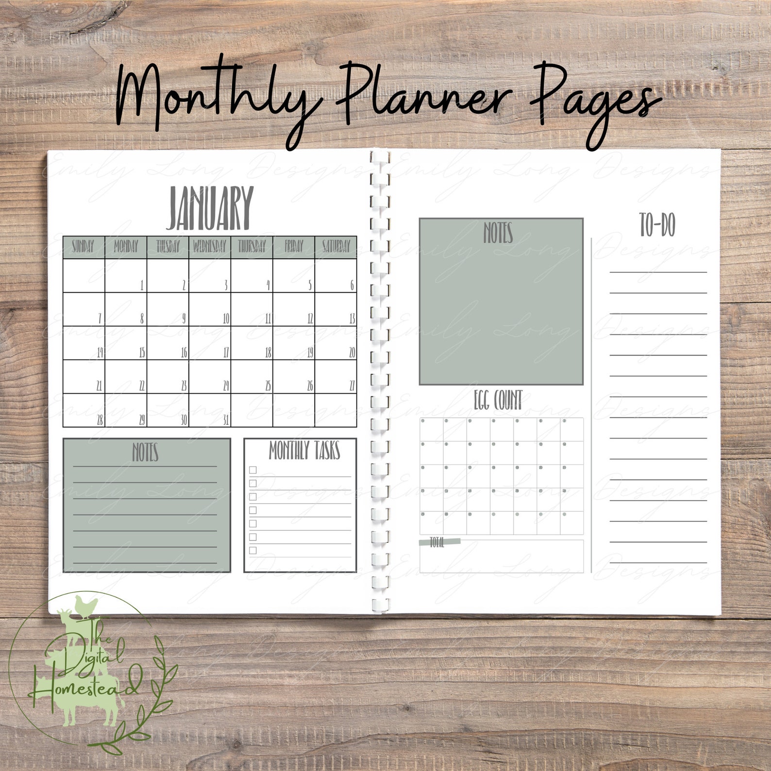 Printable Homestead Planner Printable Garden Planner A5 Garden Journal ...