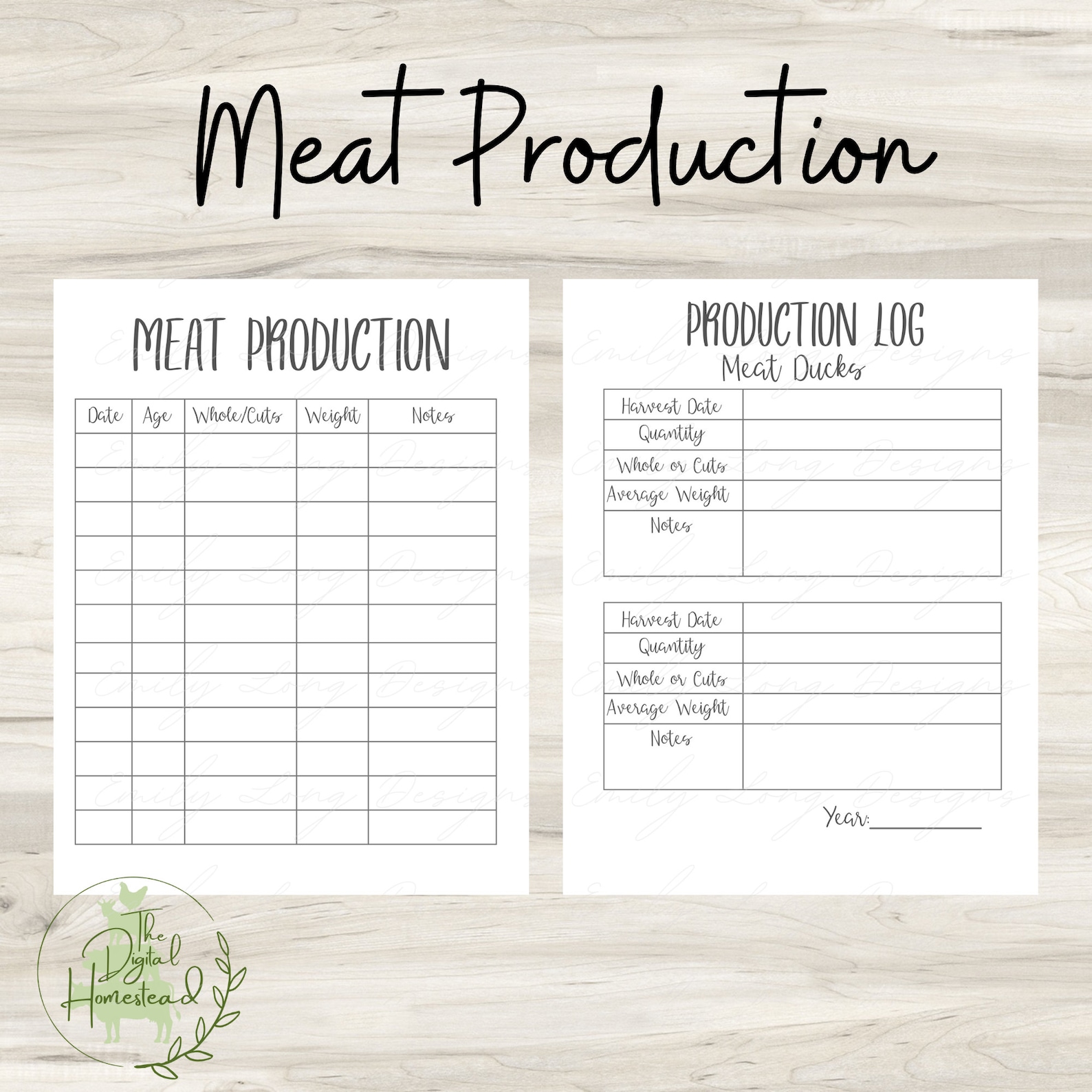 Backyard Duck Journal Printable Duck Record Keeping Journal Duck Egg ...