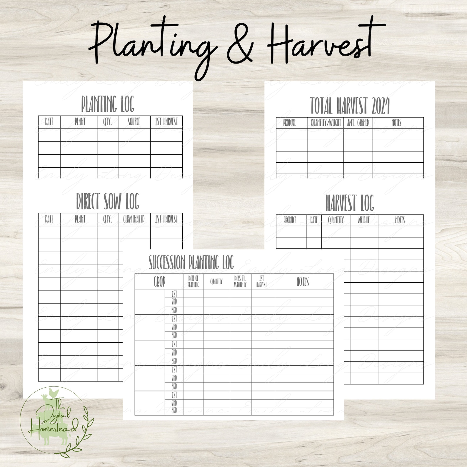 Printable Homestead Planner Printable Garden Planner A5 Garden Journal ...