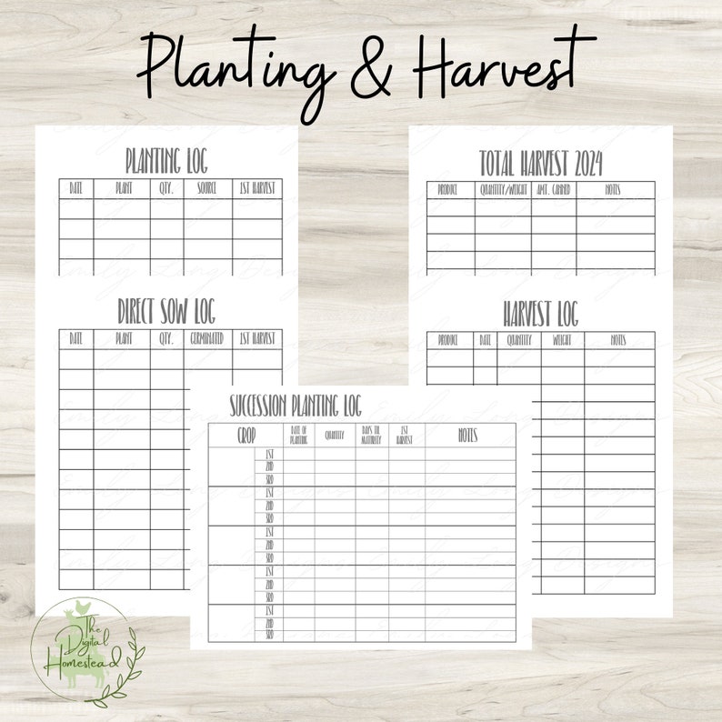 Printable Homestead Planner Printable Garden Planner A5 Garden Journal ...