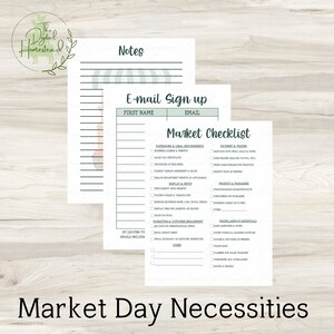 Printable Farmers Market Planner | Market Organizer | Farmers Market ...
