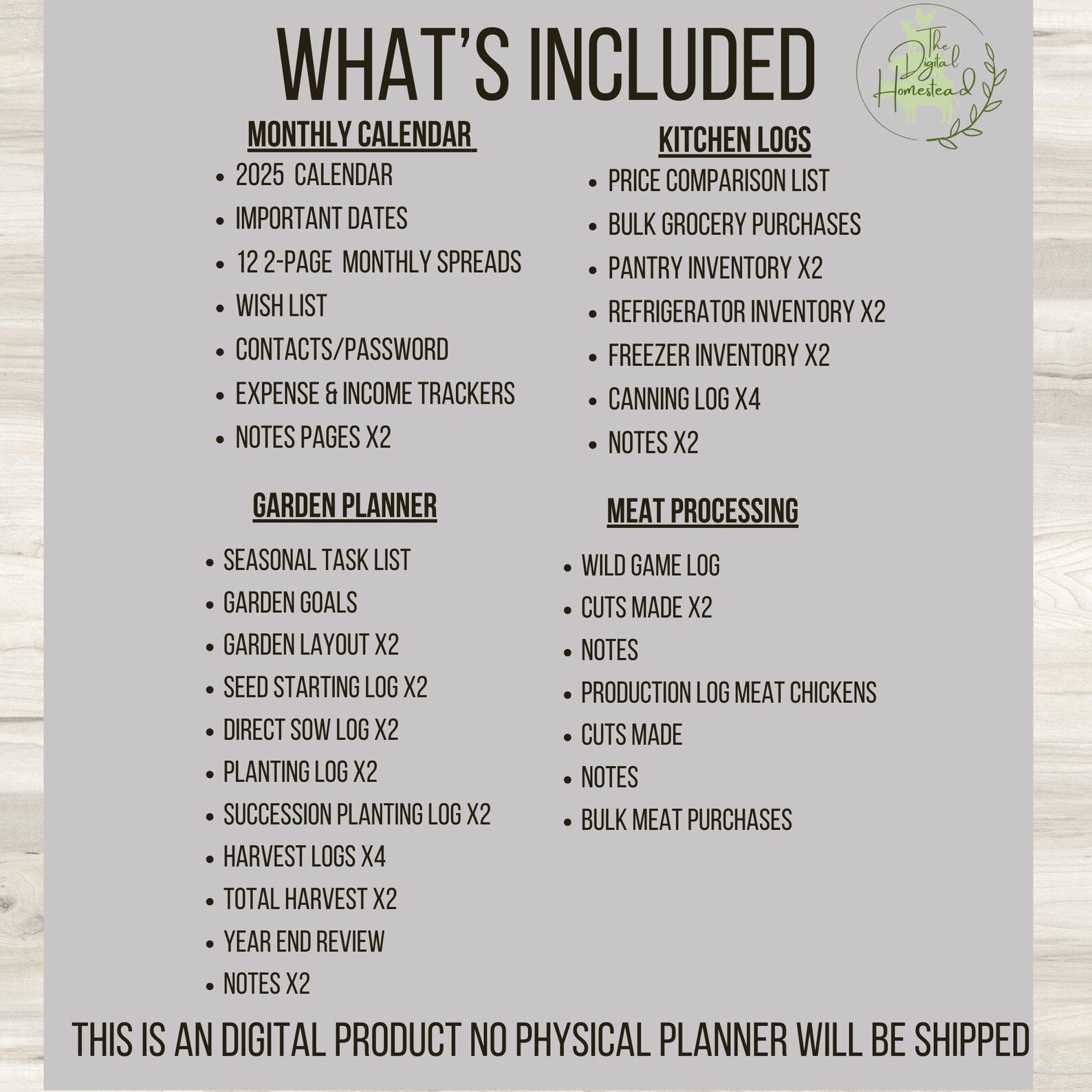 Printable Homestead Planner | 2025 Printable Garden Planner | A5 Garden ...