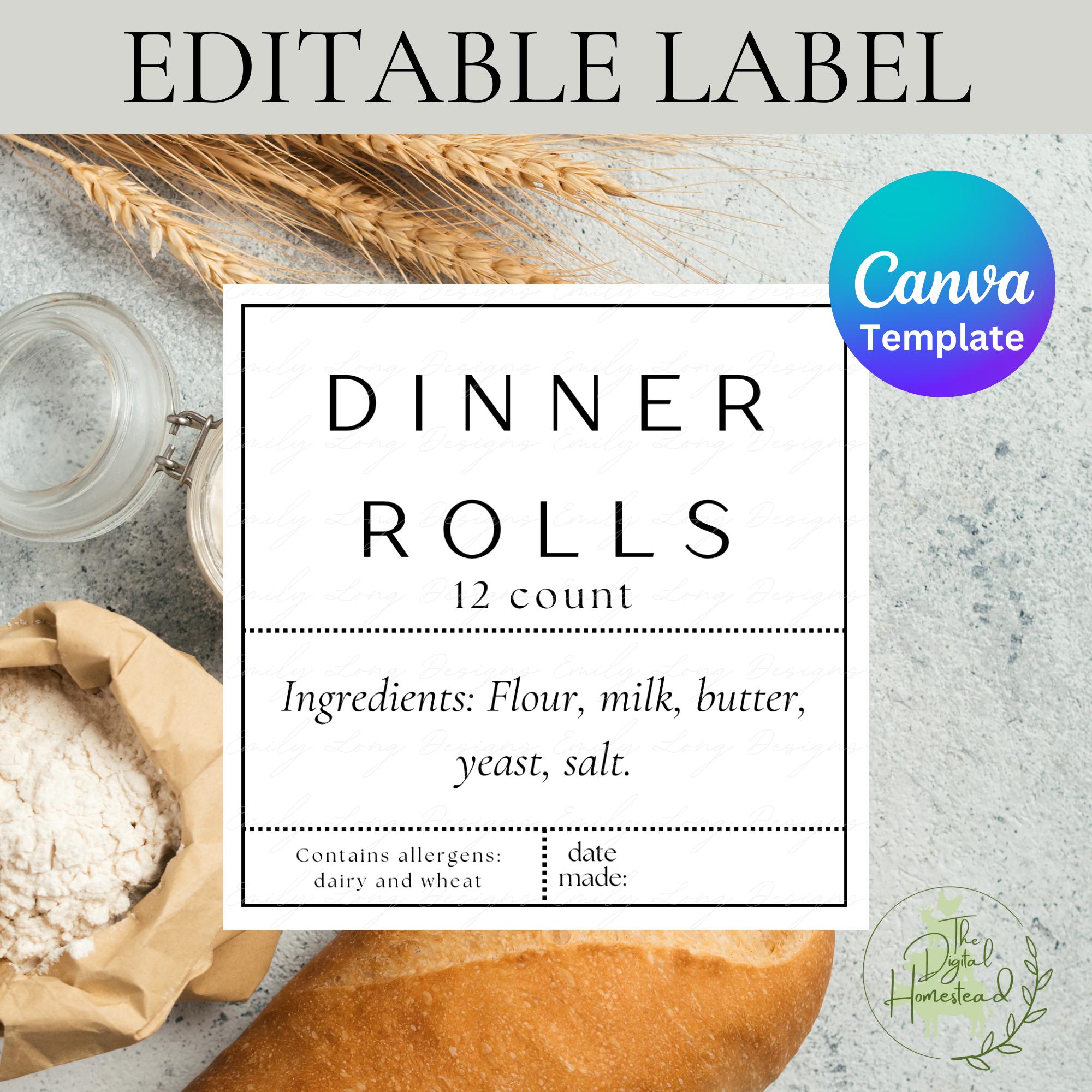 Editable Food Label Canva Template | Farmers Market Labels | Farm Stand ...