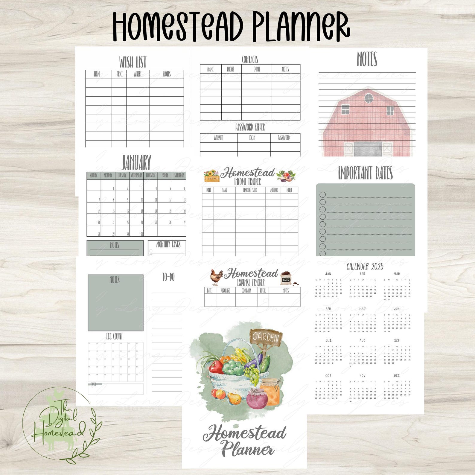 Printable Homestead Planner | 2025 Printable Garden Planner | A5 Garden ...