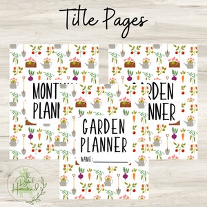 Student Planner for Gardening | 2025 Student Garden Planner | Garden ...