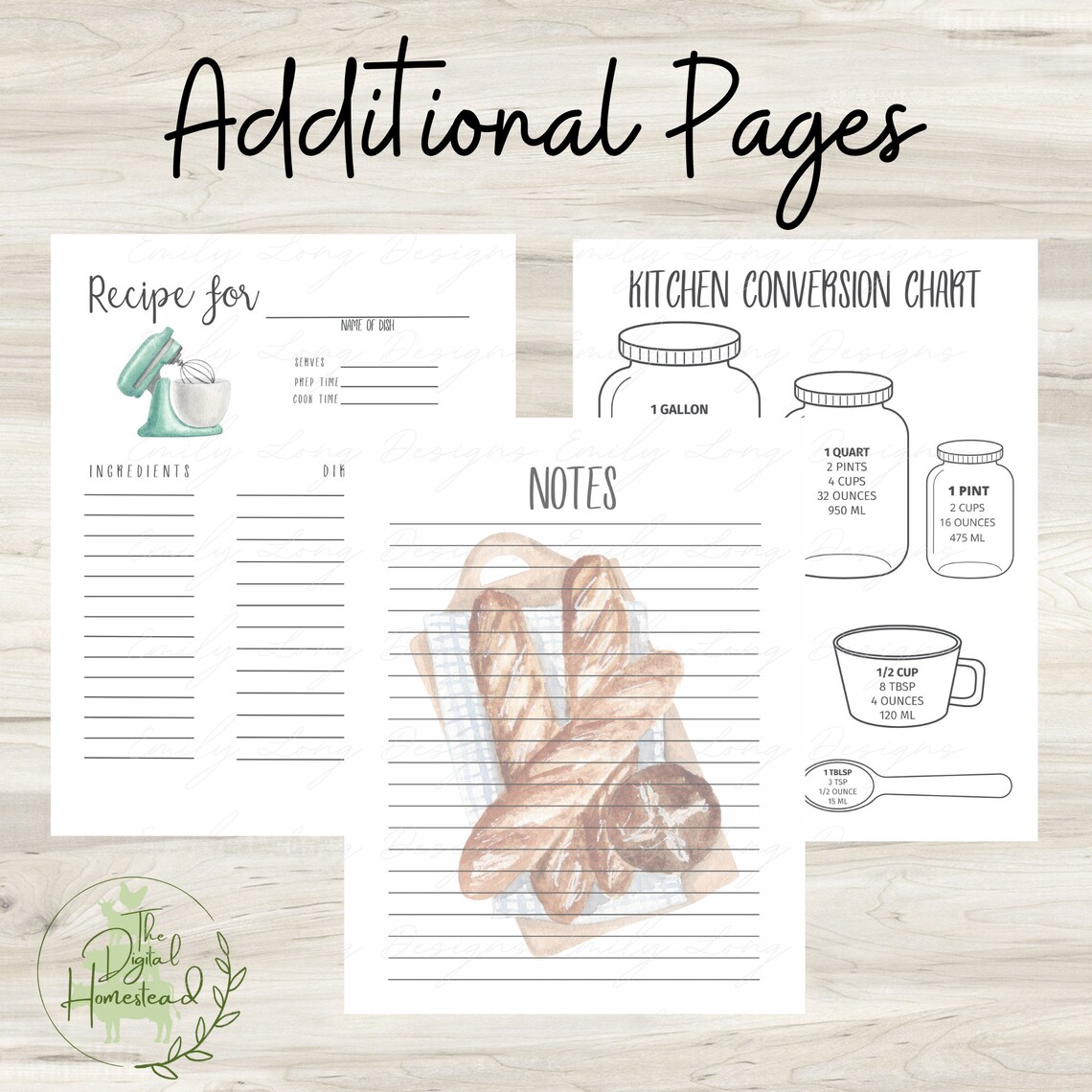 Printable Kitchen Management Binder | Printable Homestead Planner ...