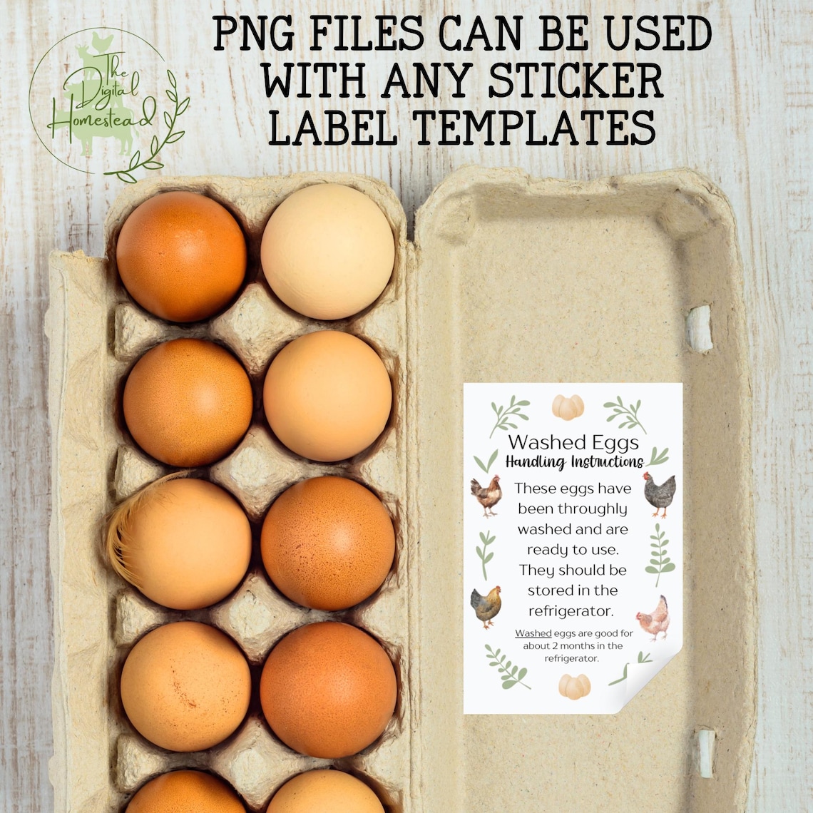 Egg Handling Instructions Printables | Printable Egg Carton Labels ...
