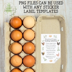 Egg Handling Instructions Printables | Printable Egg Carton Labels ...