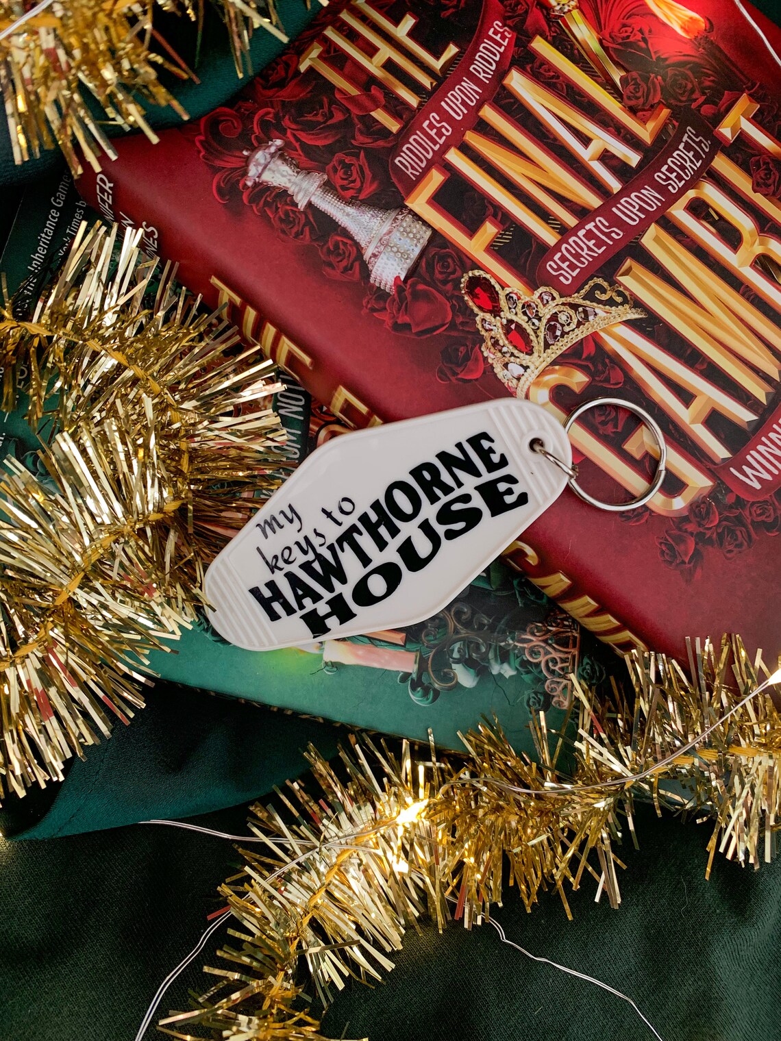 Keys to Hawthorne House Motel-style Keychain, the Inheritance Games ...