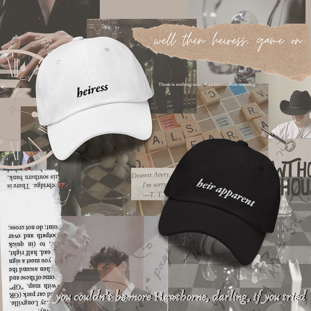 The Inheritance Games Heiress and Heir Apparent Embroidered Baseball ...