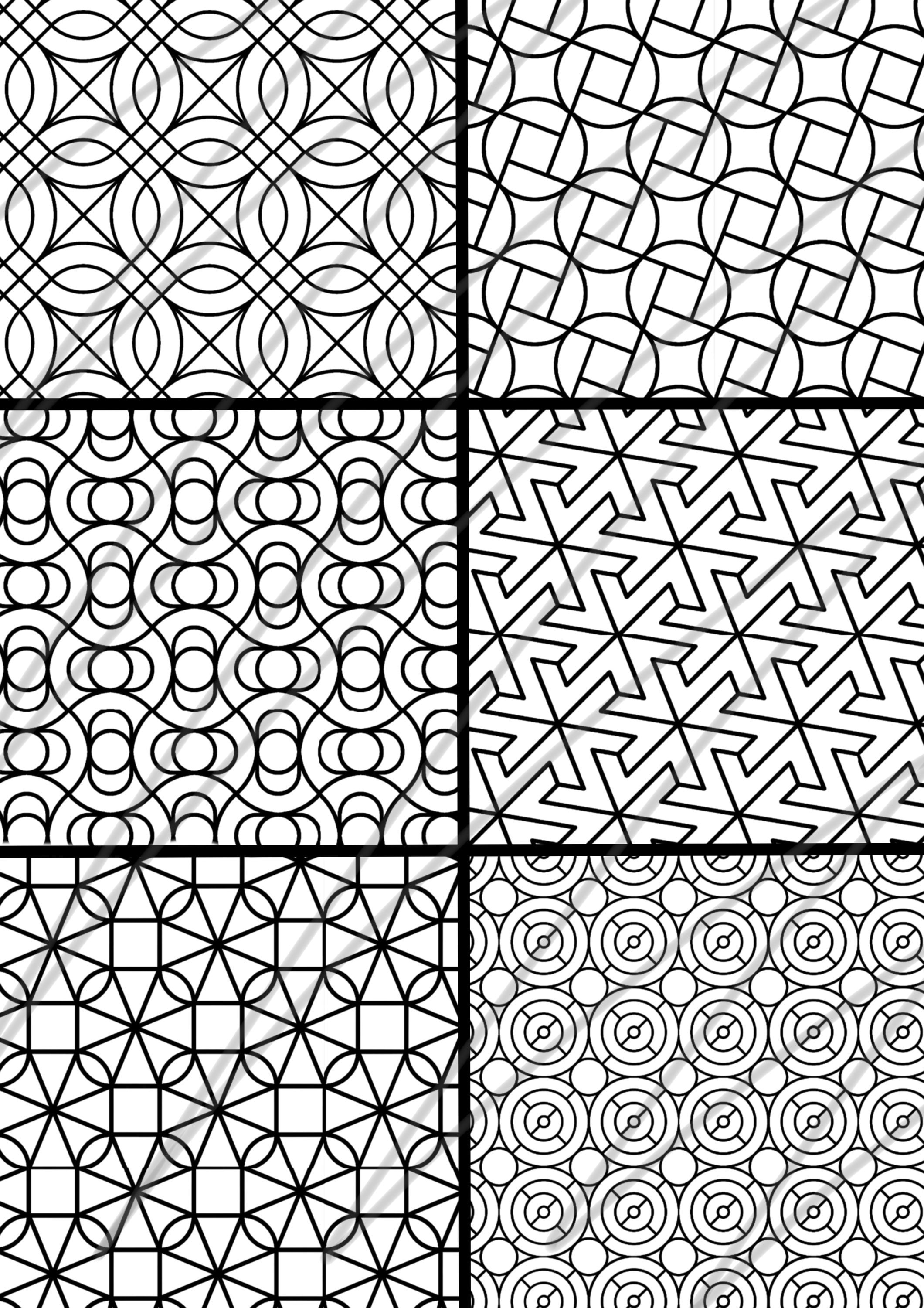Pattern Colouring Pages 2 - Etsy