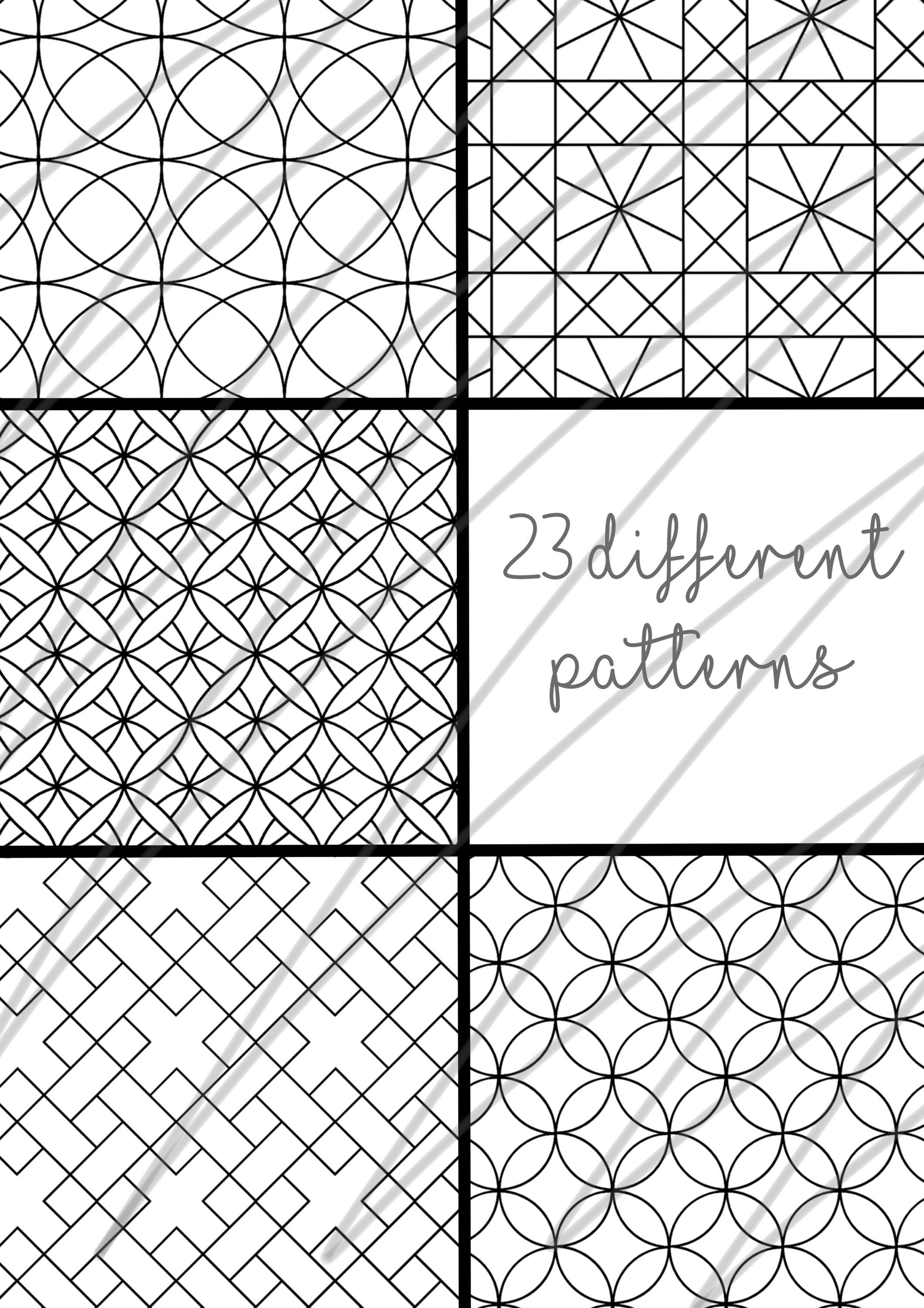 Pattern Colouring Pages 2 - Etsy