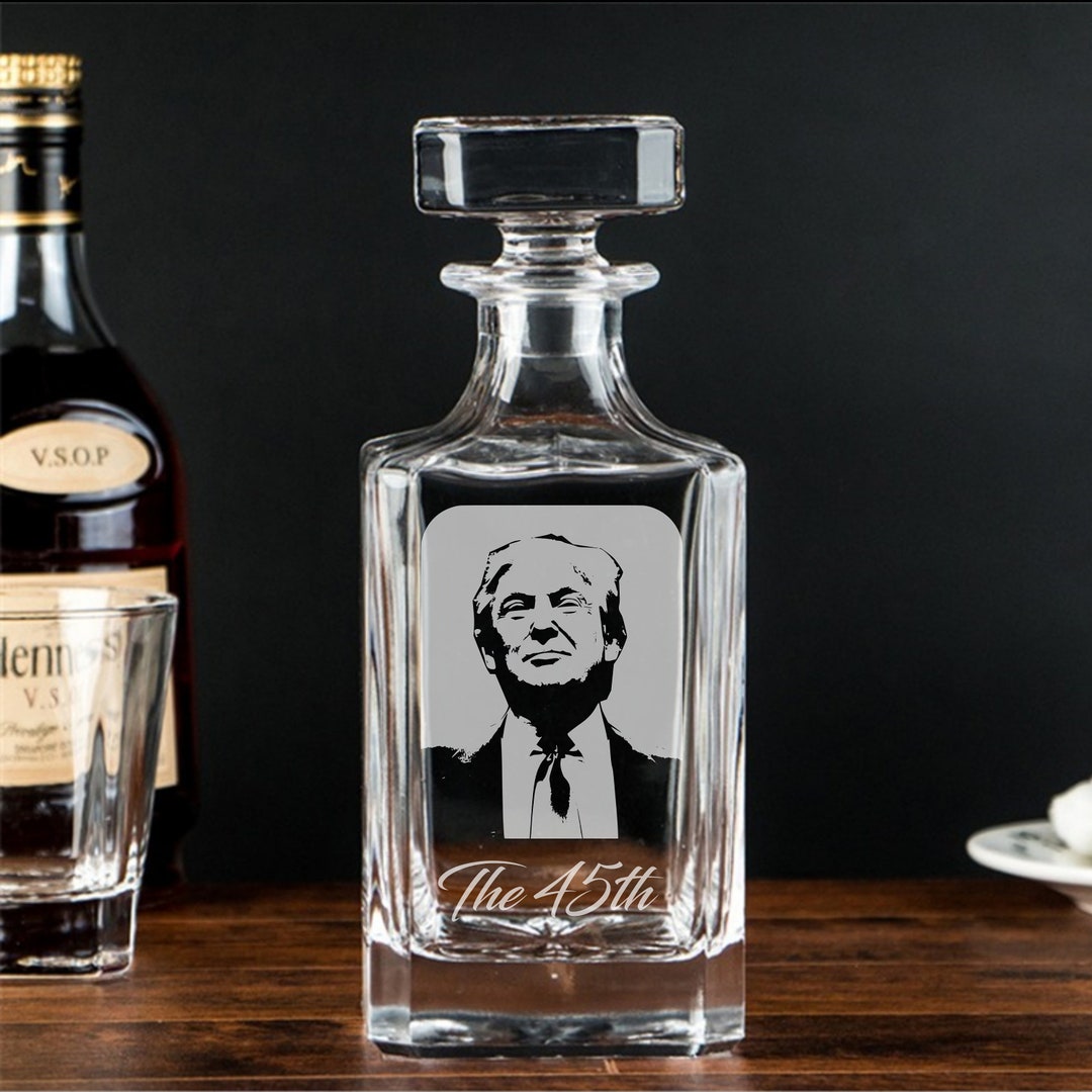 Donald Trump President Trump Decanter Set Conservative Gift Custom ...
