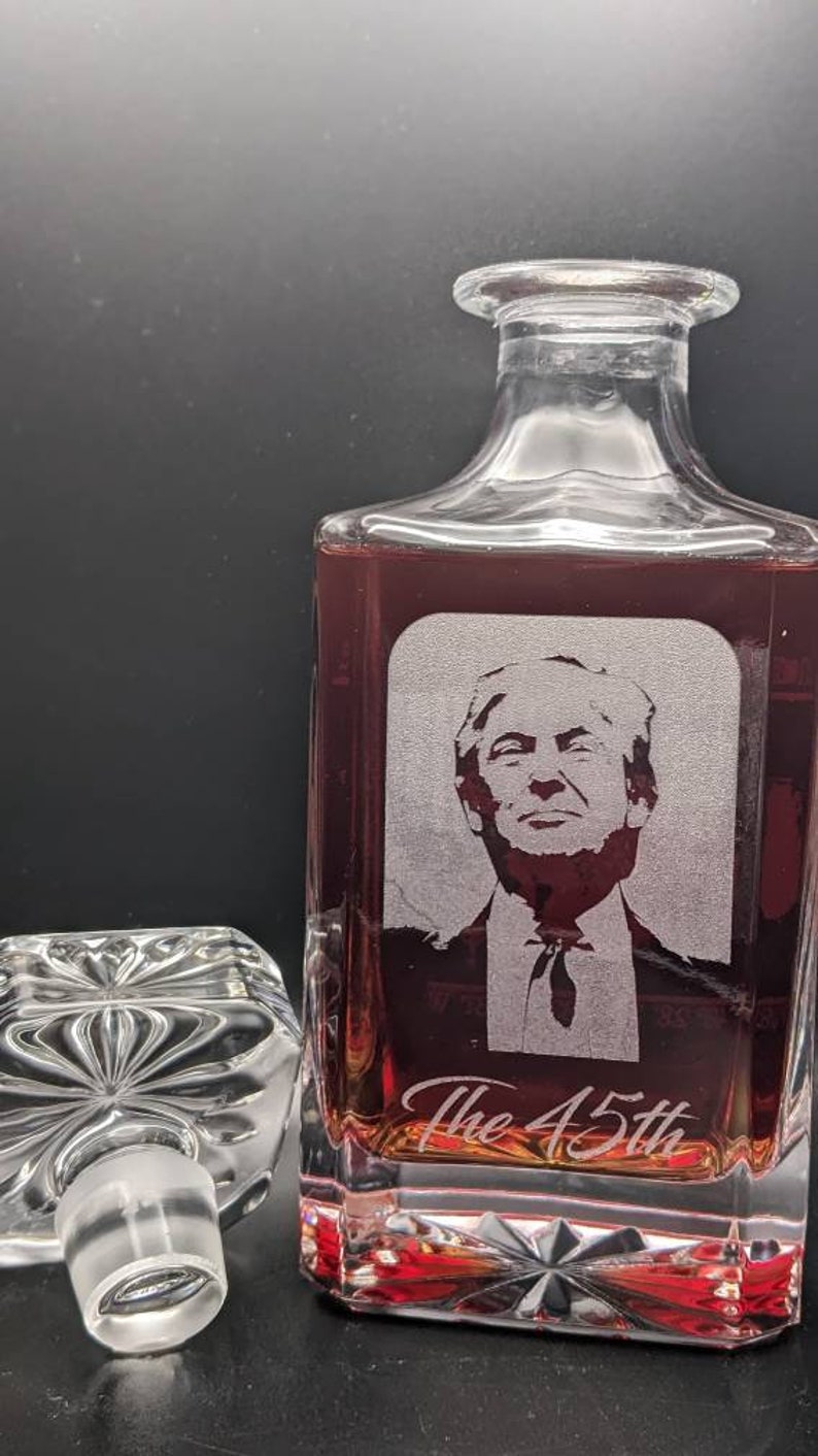 Donald Trump President Trump Decanter Set Conservative Gift Custom ...
