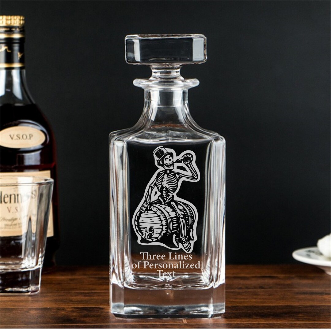 Skeleton Whiskey Barrel | Skull Whiskey Barrel | Personalized Barware ...
