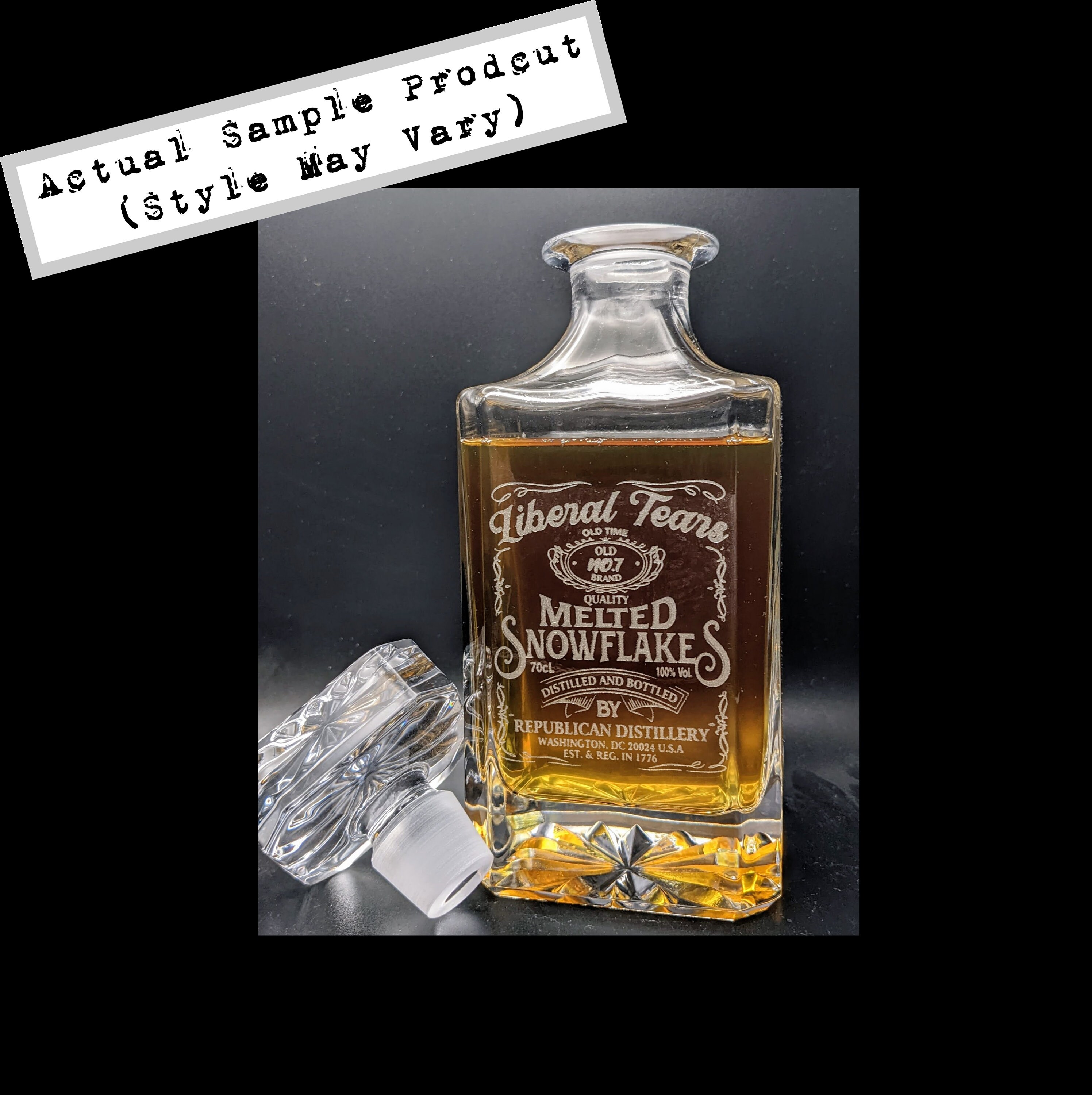 Personalized American Flag Flag With Eagle Decanter Set Conservative ...