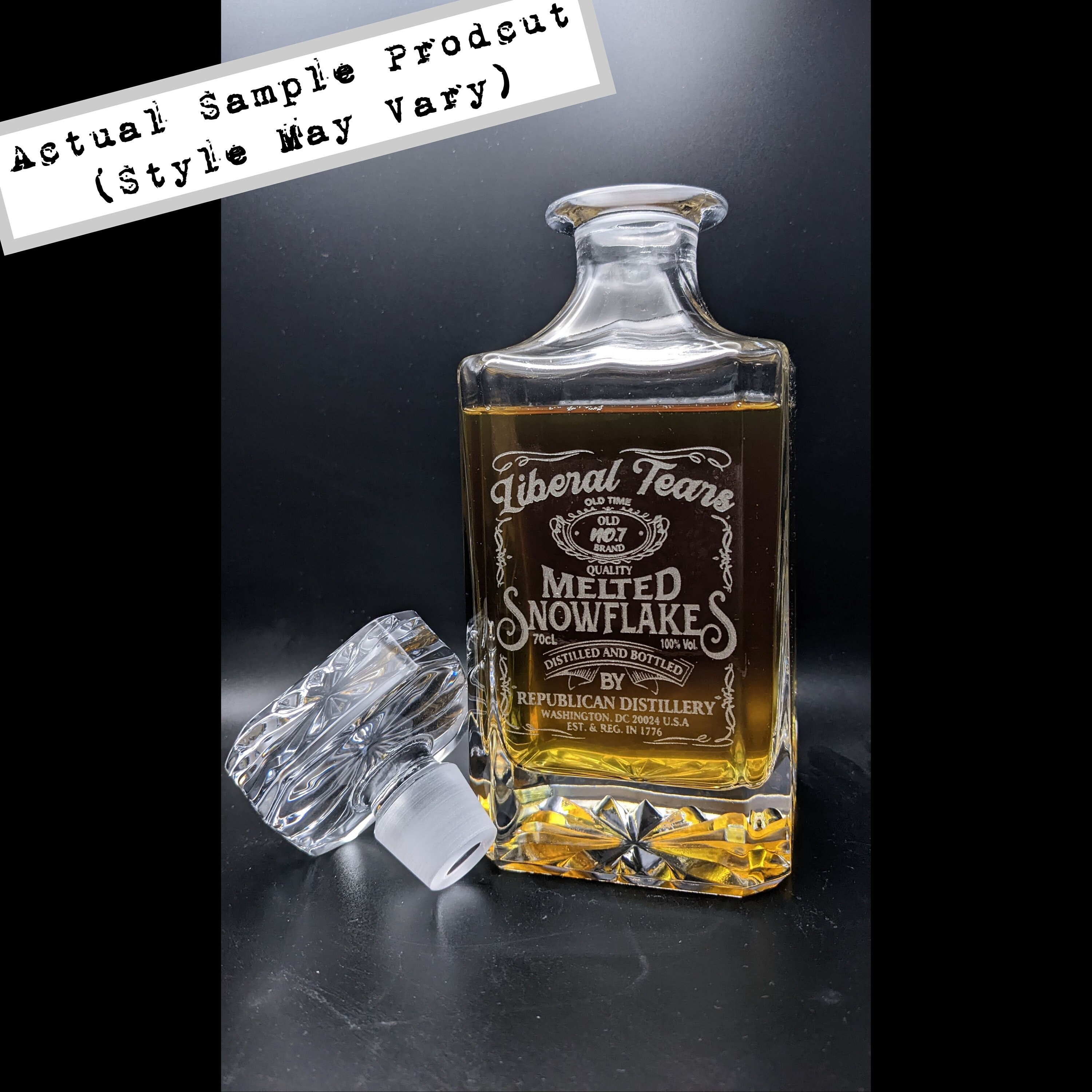 Whiskey Bent Hell Bound Decanter Set Conservative Gift Custom Decanter ...