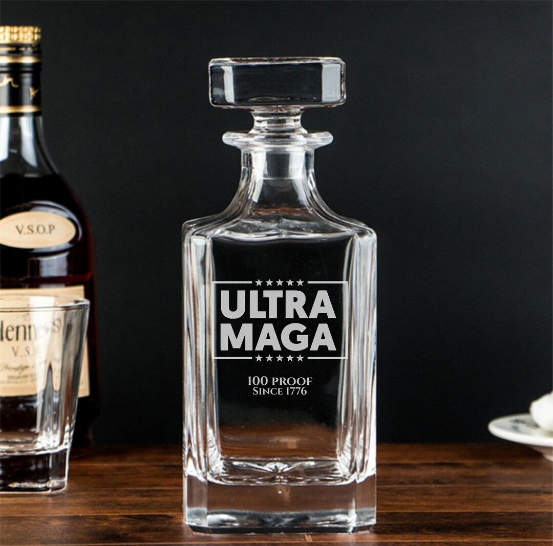 Trump Patriot Whiskey Decanter – MAGA Engraved Barware - Etsy