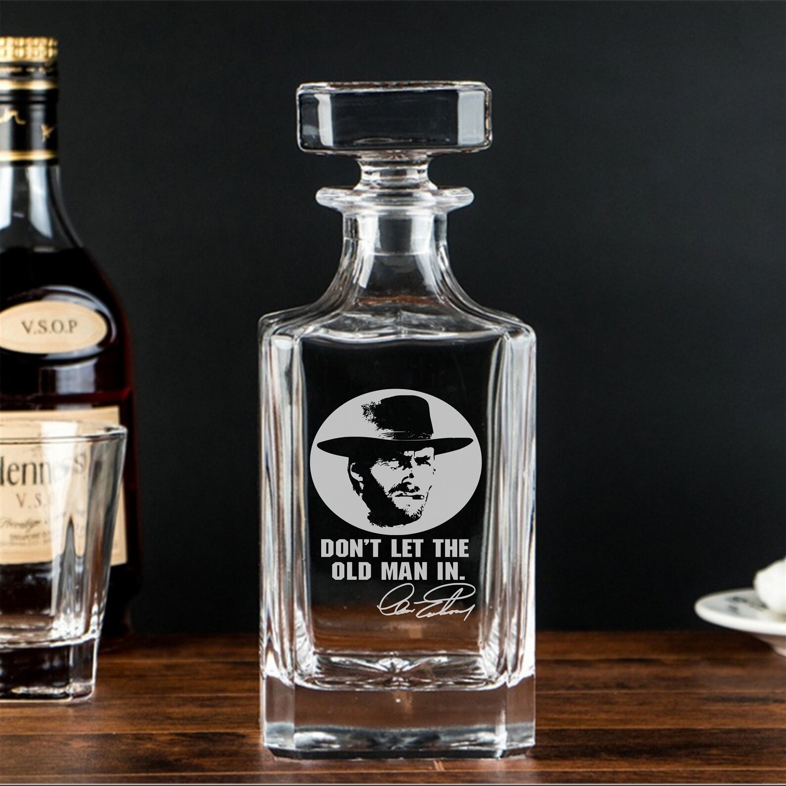 Clint Eastwood Retirement Decanter Set Conservative Gift Custom ...