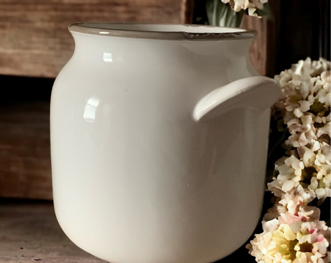 Vintage French Crock, Alluminite Crock, French Crockery, Farmhouse ...