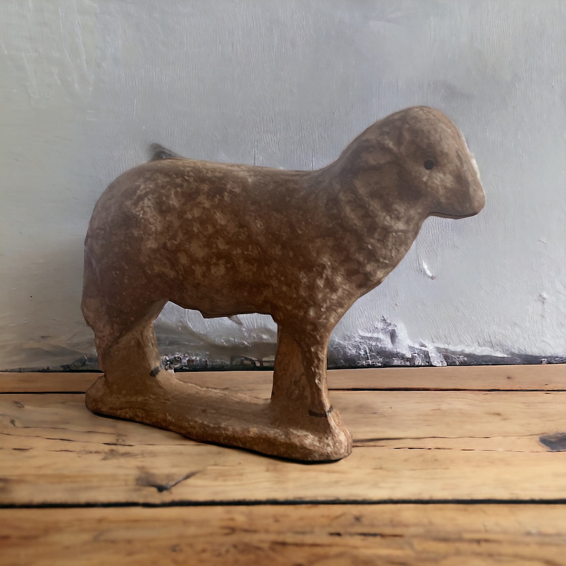 Antique Cast Iron Hand Painted Farmhouse Sheep Figurines, Rustic Sheep ...