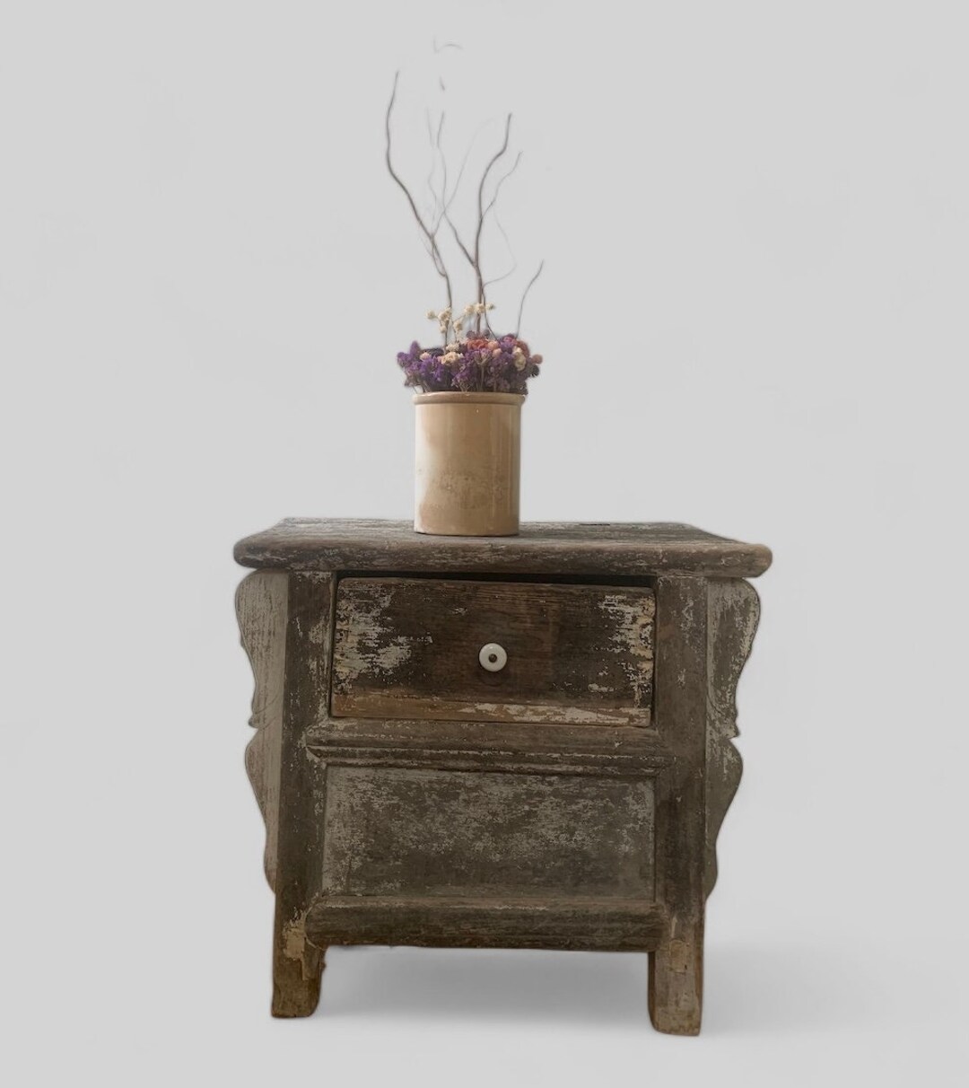 Antique Chippy Stunning Solid Wood Cabinet, Antique Chippy Night Stand ...