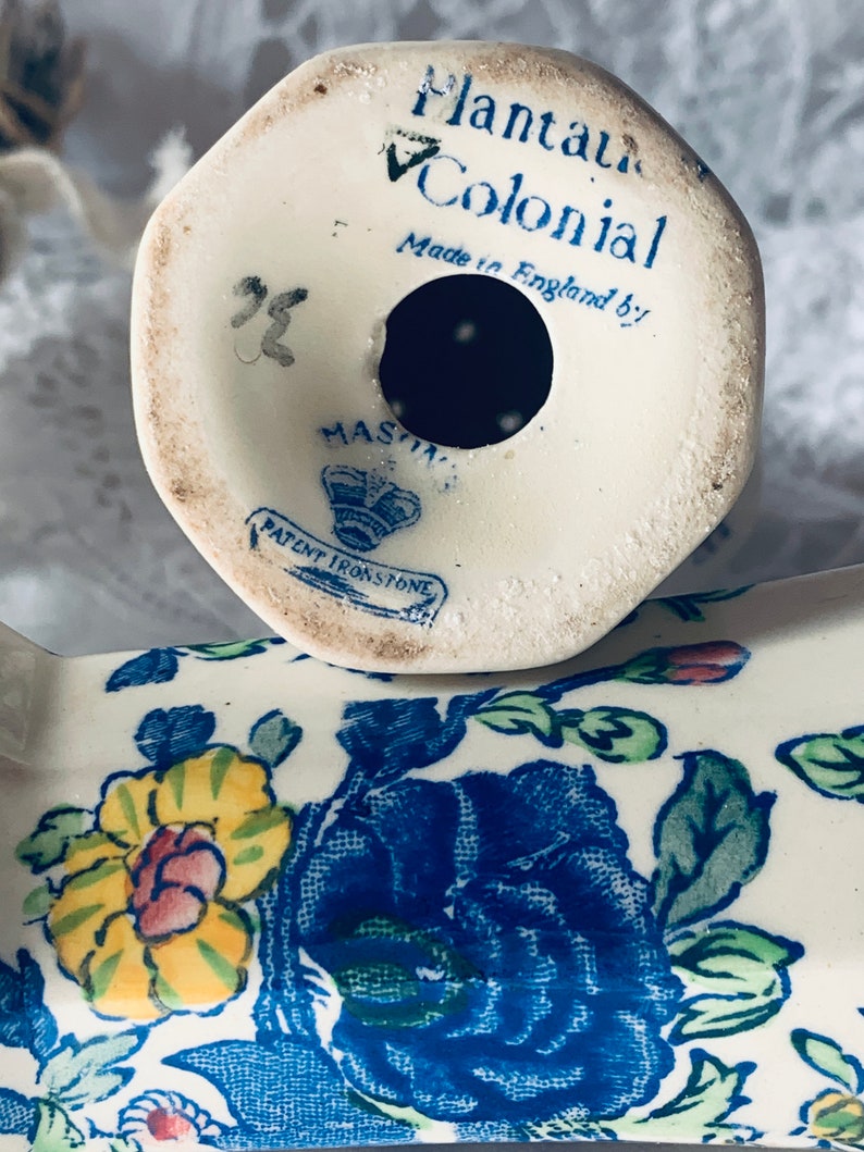 Antique Mason's England Ironstone Plantation Colonial Salt & Pepper ...