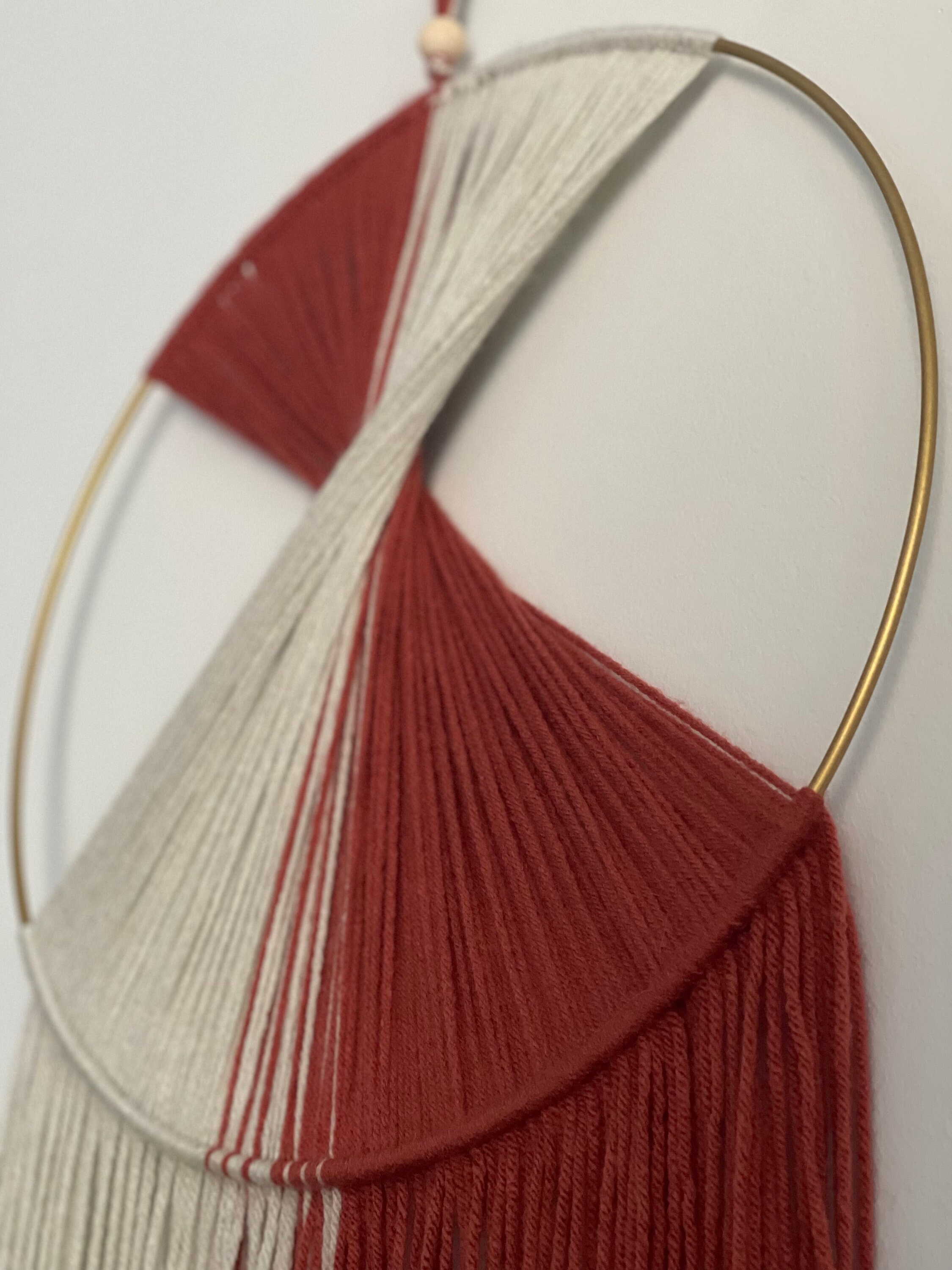 Saramae Macrame Hoop Wall Hanging Handcrafted Home Decor Wall Art ...