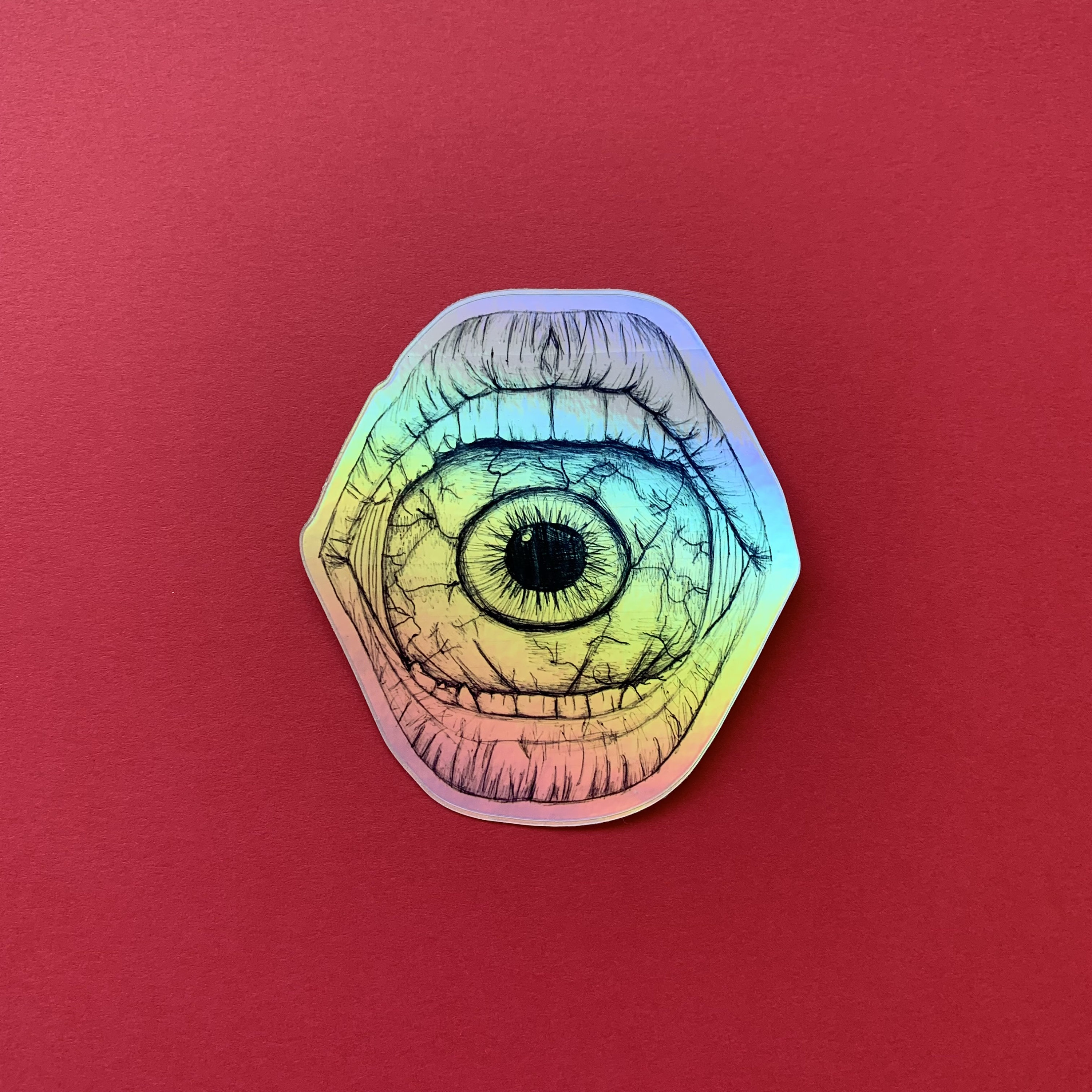 Holographic Vision Sticker - Etsy