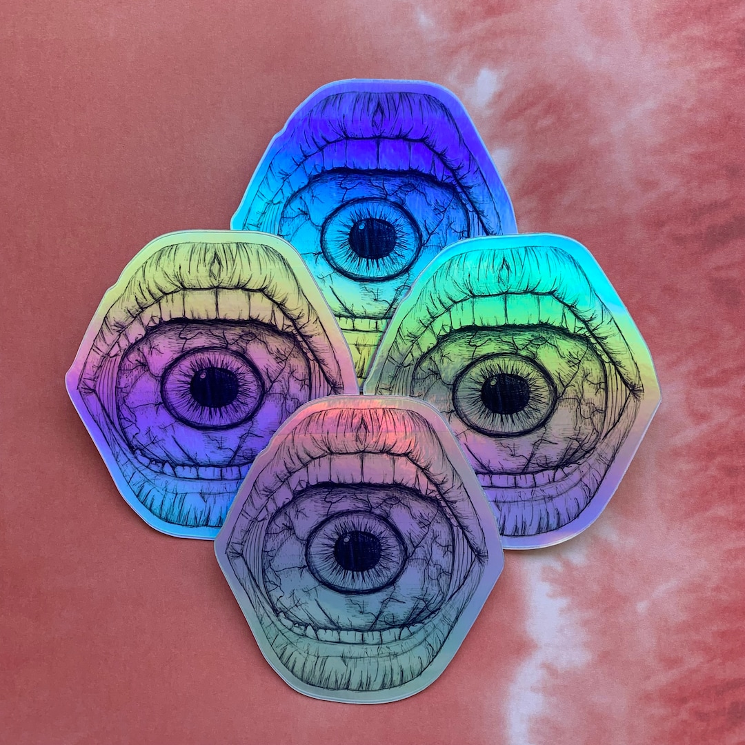 Holographic Vision Sticker - Etsy