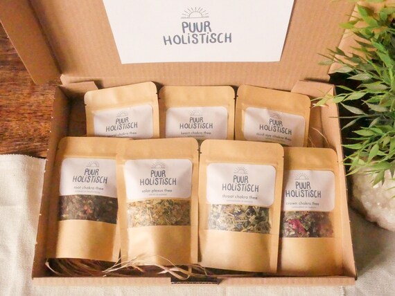 Tea Set Unique Seven Chakras Tea Kit Collection Box Gift Loose | Etsy