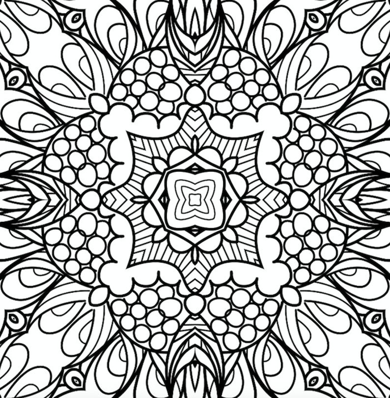 1000 Pages of Mandala Coloring Pages - Etsy
