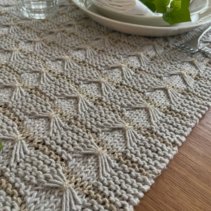 Knit Table Runner - Etsy