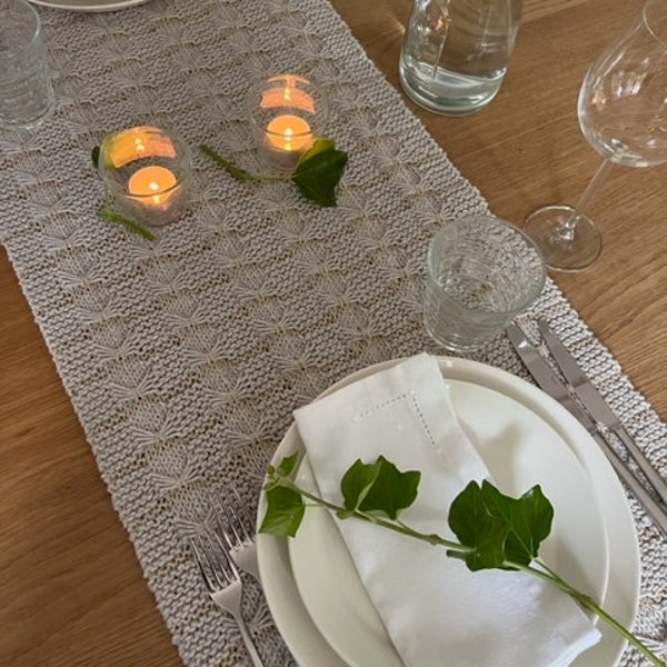 Knit Table Runner - Etsy