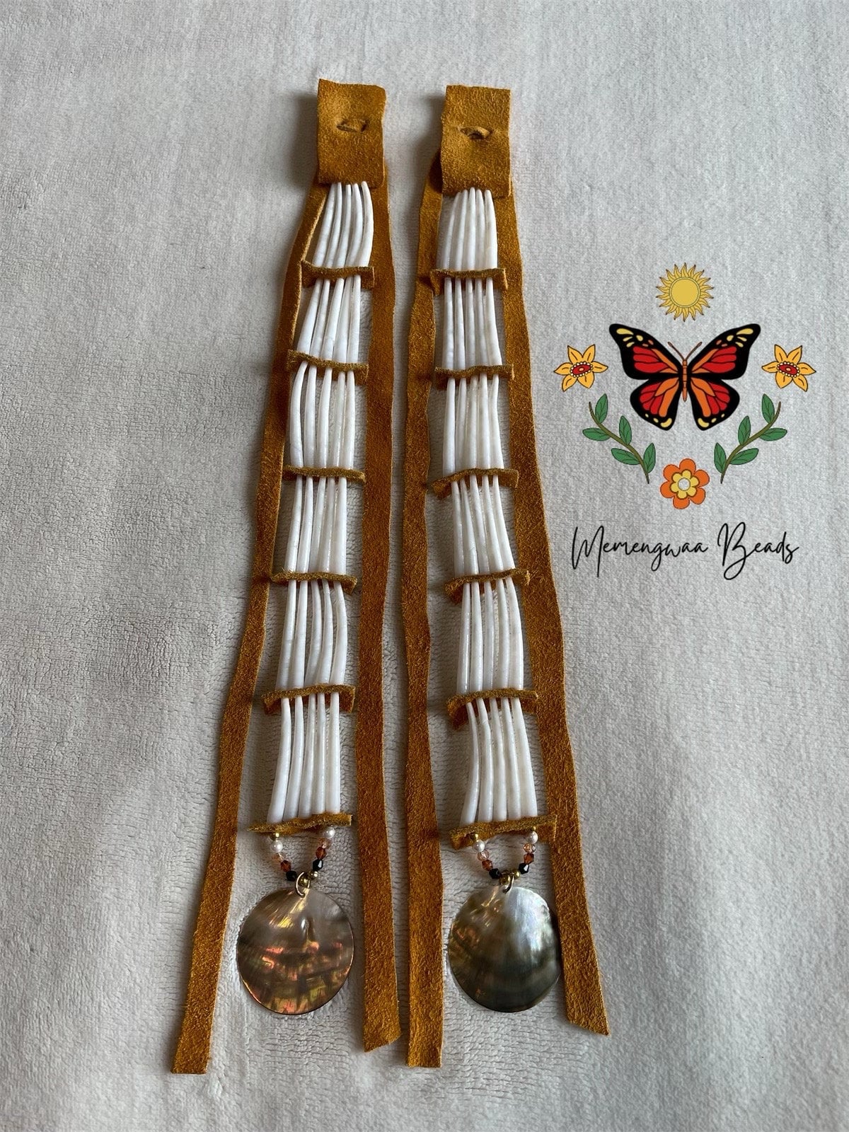 Indigenous 6 Tier Dentalium Regalia Hair Ties - Etsy