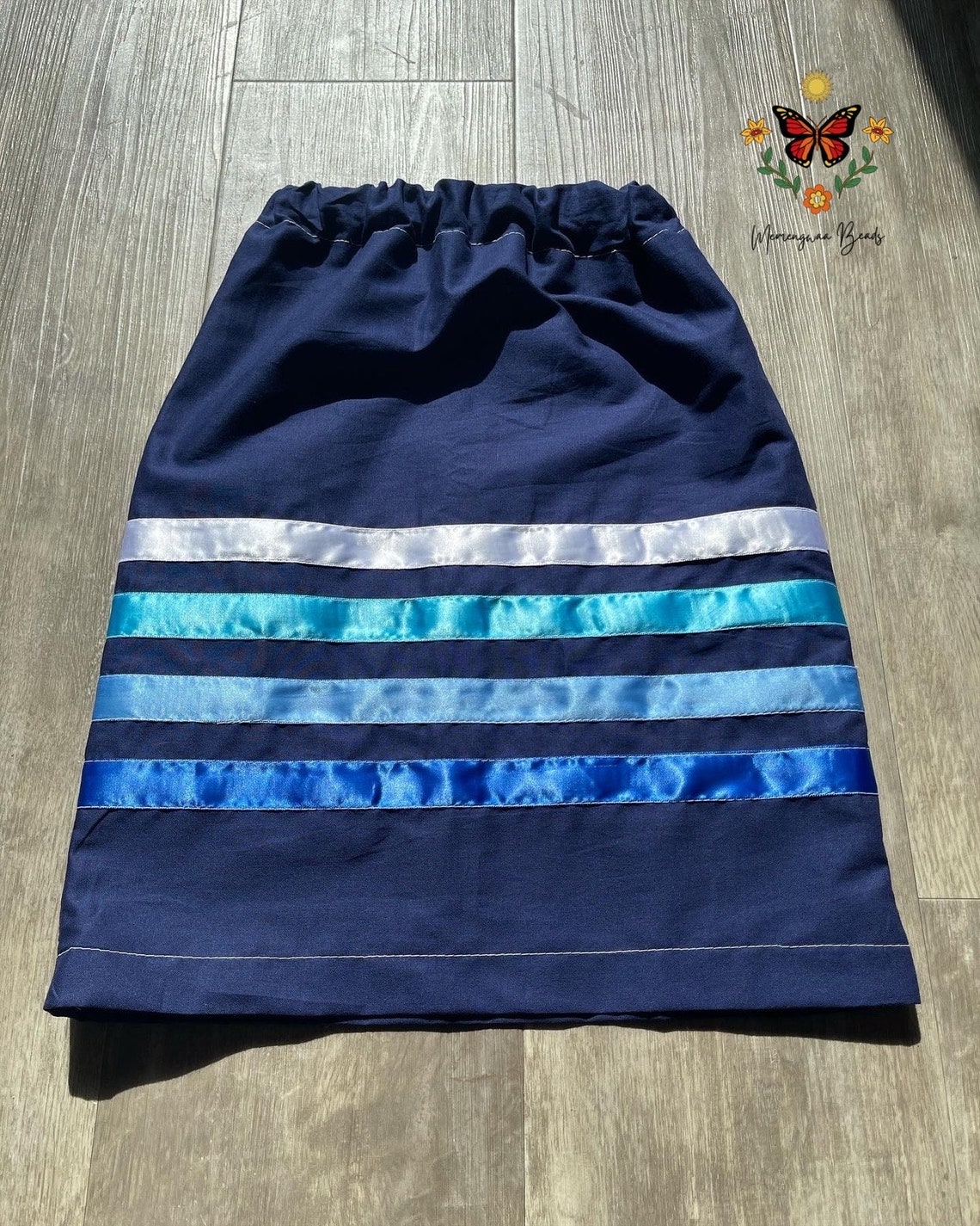 Indigenous 18mo/2t Girls Blue Ribbon Skirt - Etsy